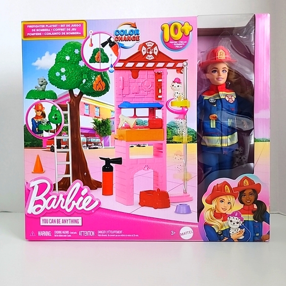 Barbie | Toys | Barbie Firefighter Playset With Color Change Feature ...